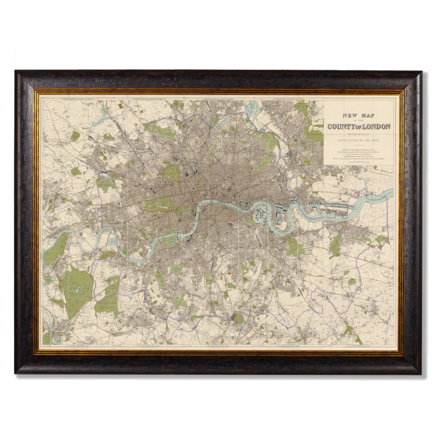 Map of London | Framed Print | 4 Sizes – Cavendish Home